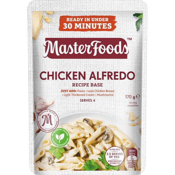 Try our easy Chicken Alfredo Pasta Sauce Recipe Base | MasterFoods