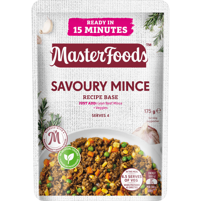 Try our quick and easy Savoury Mince Recipe Base | MasterFoods