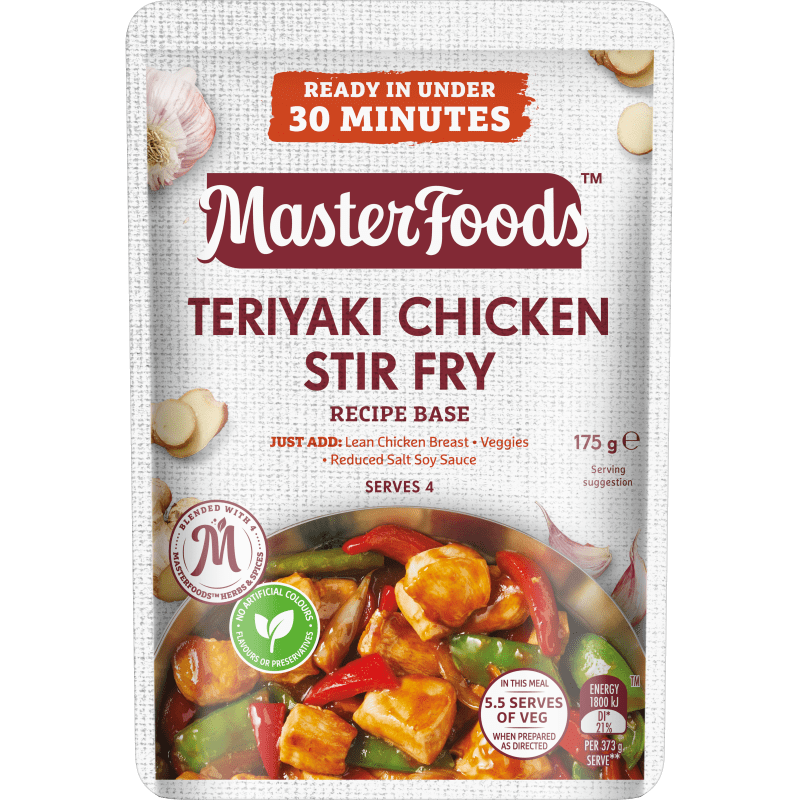 Try our quick Teriyaki Chicken Stir Fry Recipe Base | MasterFoods