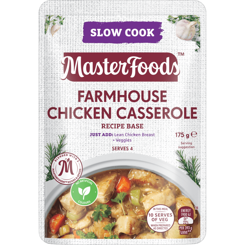 MasterFoods™ Farmhouse Chicken Casserole Recipe Base Try our slow ...