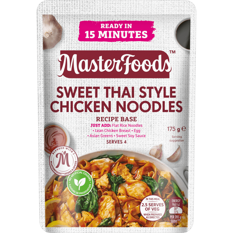 Try our quick and easy Sweet Thai Style Chicken Noodles Recipe Base ...