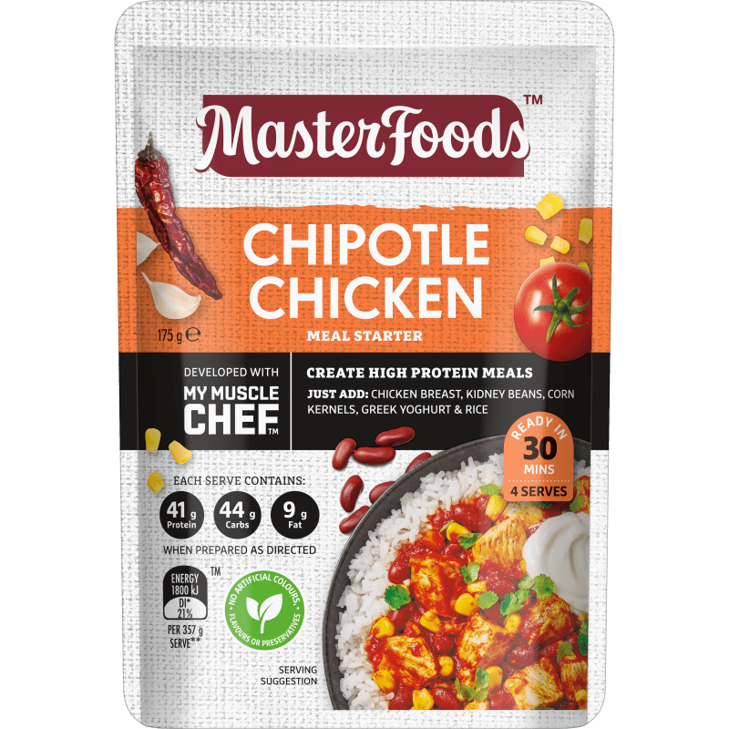 MasterFoods MYMC Chipotle Chicken Recipe Base 175g | MasterFoods